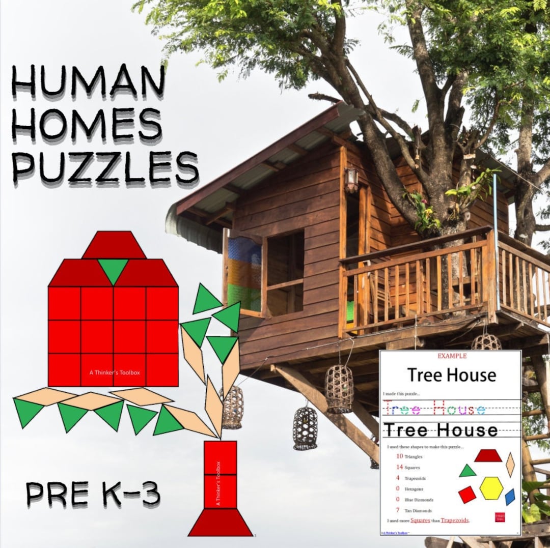 Habitats Human Homes Pattern Block Mat Printables & - Etsy