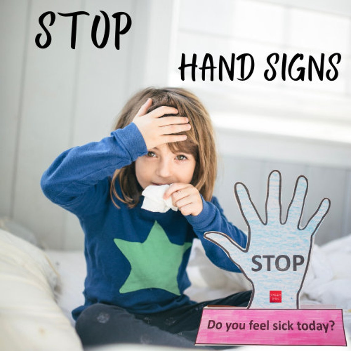 STOP Hand Signs | Classroom Health & Management - Etsy