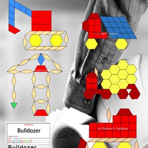 Construction Pattern Block Mat Printables & Worksheets - Etsy