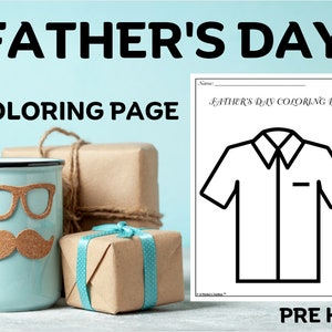 Father's Day Math Worksheet and Coloring Page - Etsy