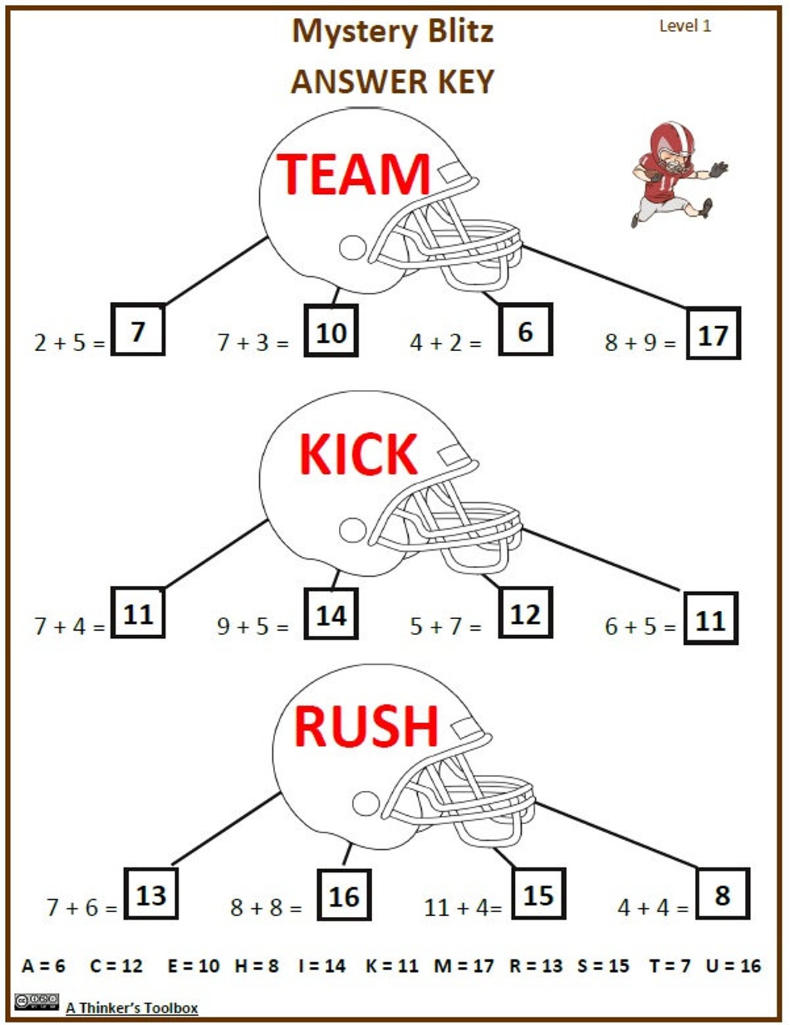 Super Football Math Worksheets NO PREP - Etsy