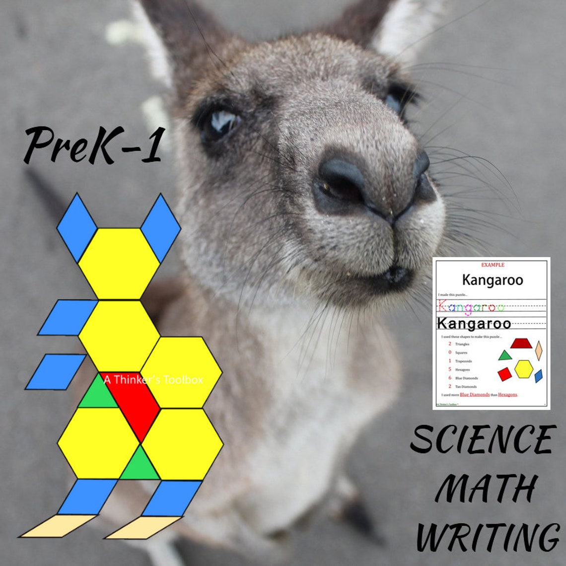 Mammals Pattern Block Mat Printables & Worksheets - Etsy