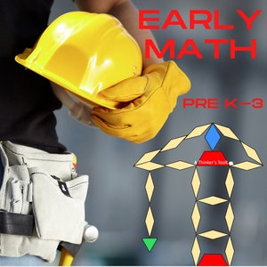 Construction Pattern Block Mat Printables & Worksheets - Etsy