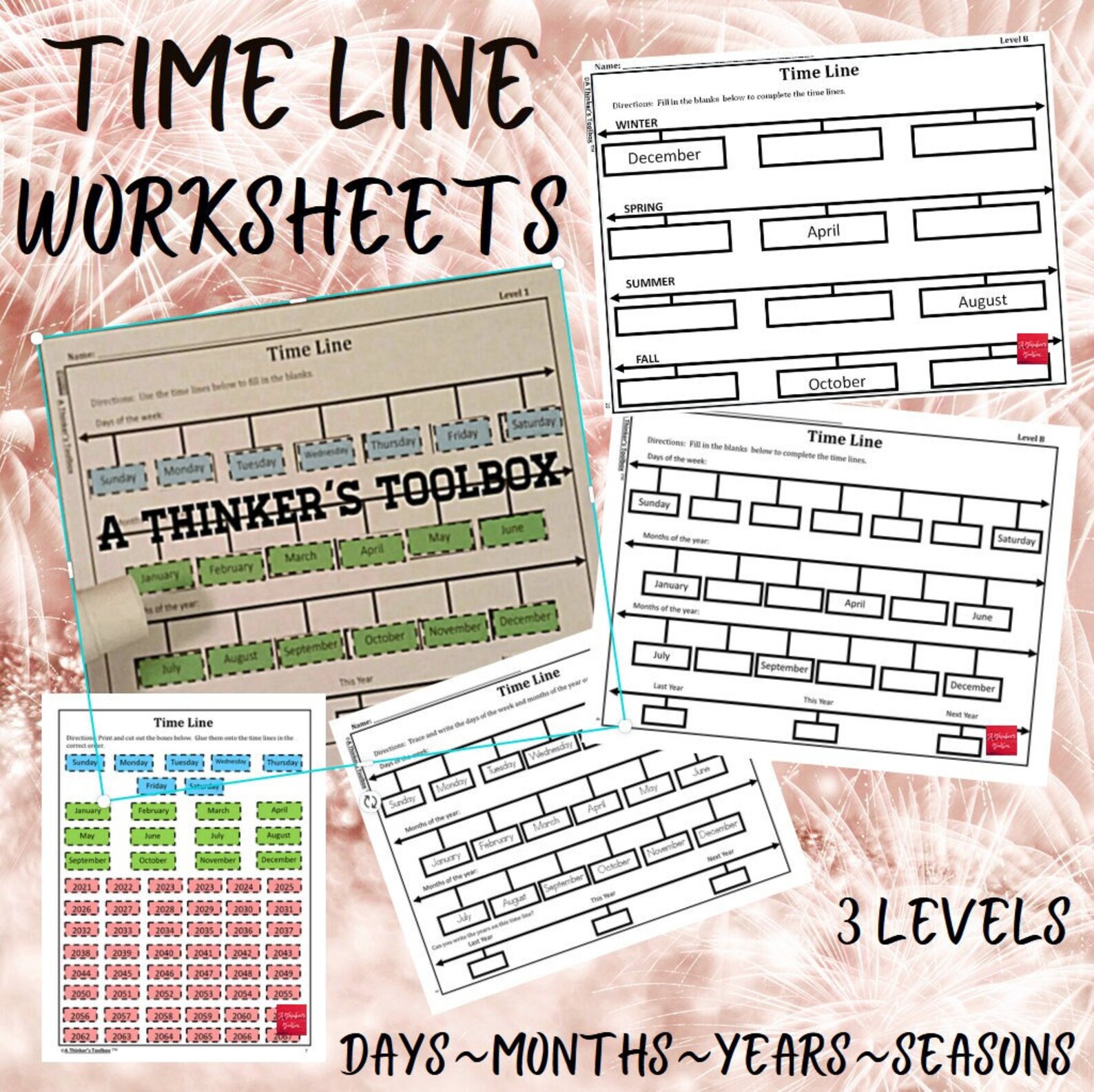 Math Timeline Worksheets - Etsy