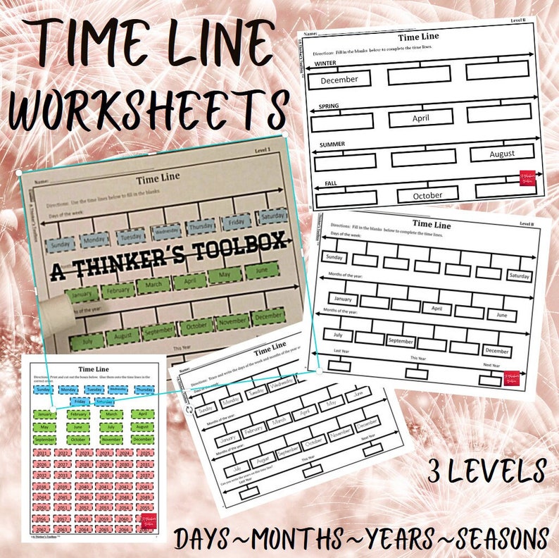 Math Timeline Worksheets - Etsy