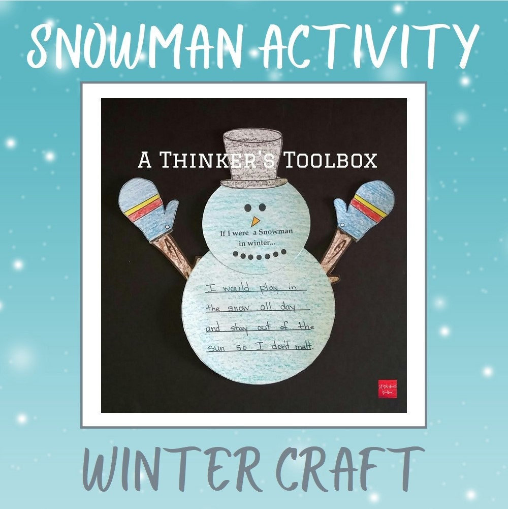 Snowman Winter Craft With Writing Prompt - Etsy
