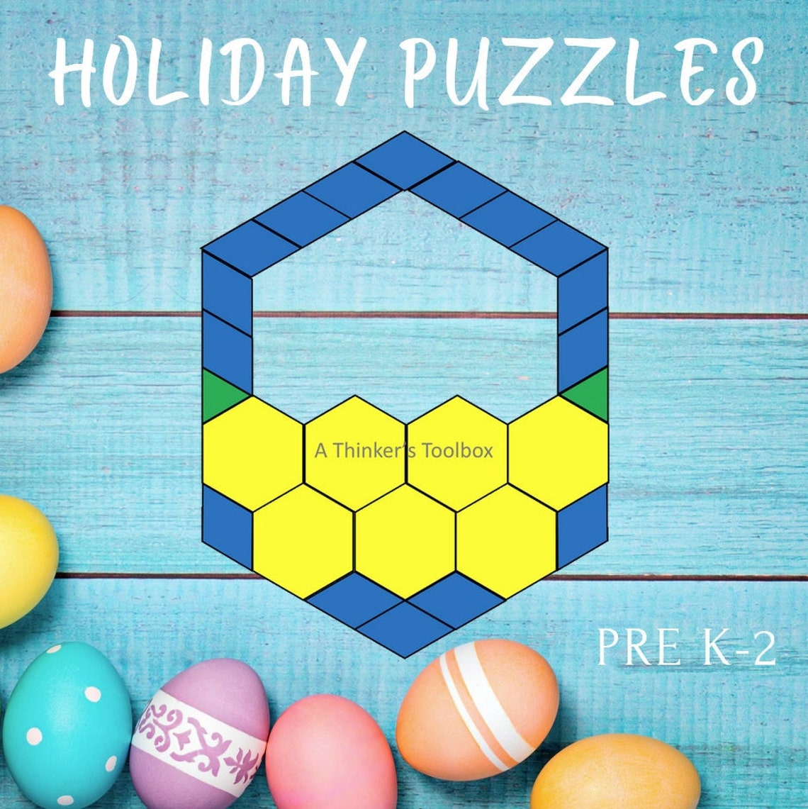 Holidays Pattern Block Mat Printables & Worksheets - Etsy