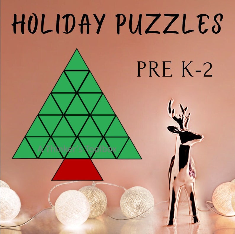 Holidays Pattern Block Mat Printables & Worksheets - Etsy