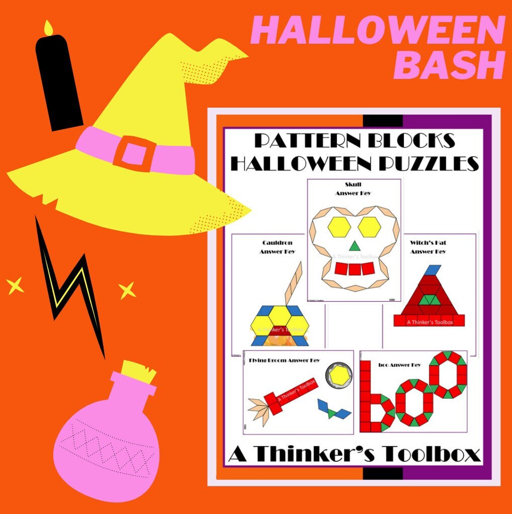 Holidays Pattern Block Mat Printables & Worksheets BUNDLE - Etsy