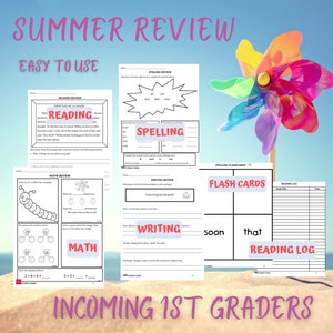 Easy-to-use Printable Worksheets - Incoming 1st Graders - Etsy