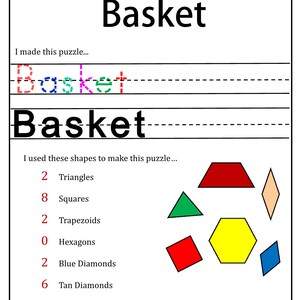 Holidays Pattern Block Mat Printables & Worksheets BUNDLE - Etsy