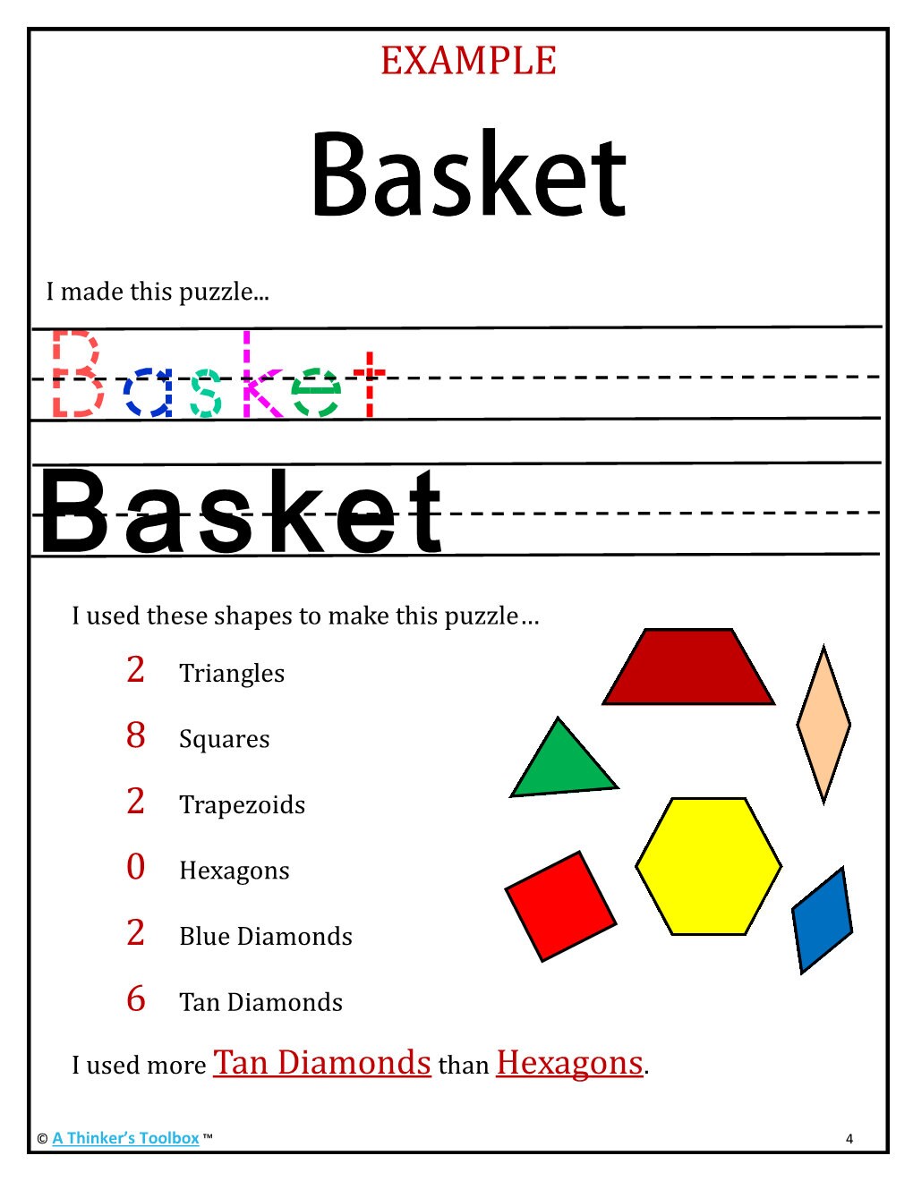 Holidays Pattern Block Mat Printables & Worksheets BUNDLE - Etsy
