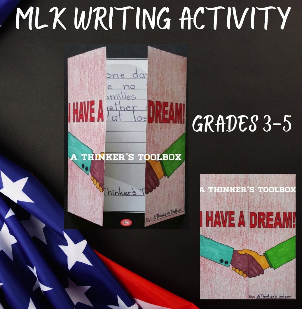 Martin Luther King Jr. Craft and Writing Activity - Etsy
