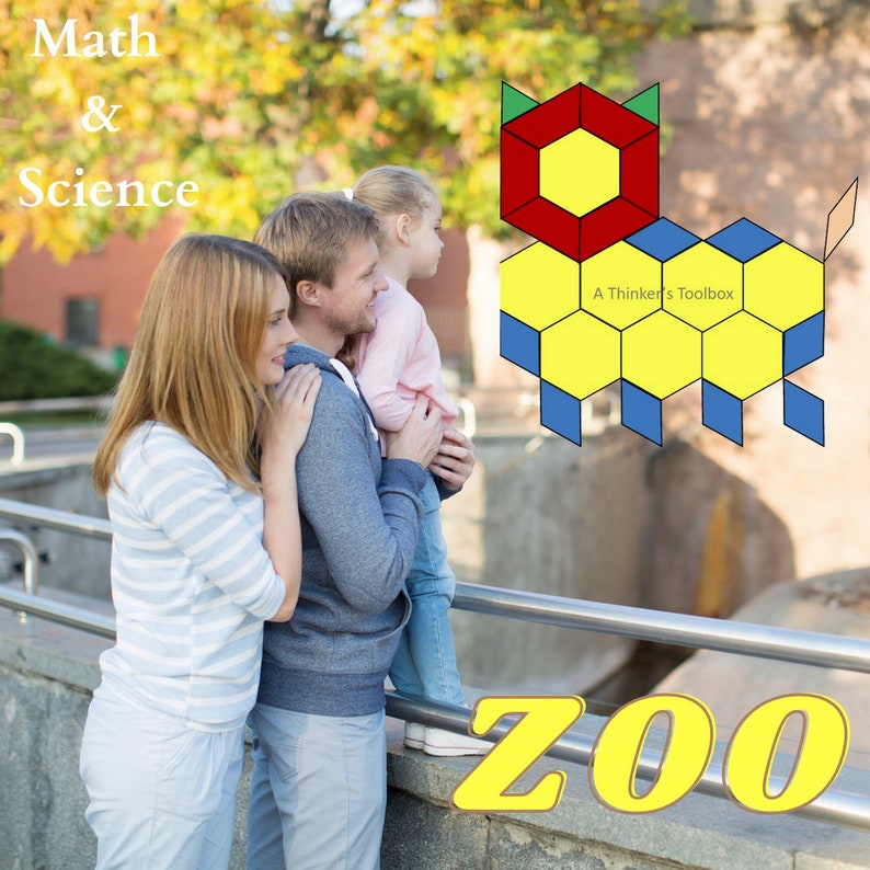 Zoo Animals Pattern Block Mat Printables & Worksheets - Etsy