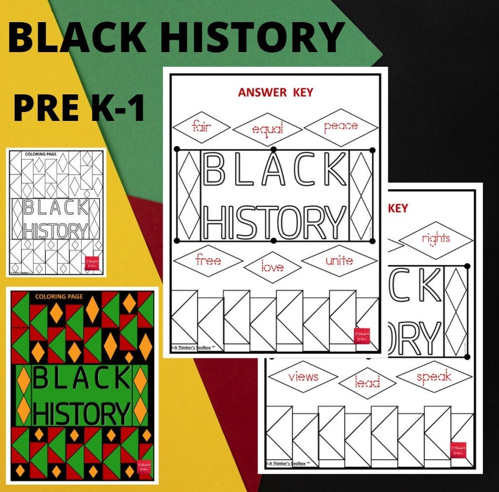 Hojas De Trabajo Imprimibles Del Mes De La Historia Afroamericana