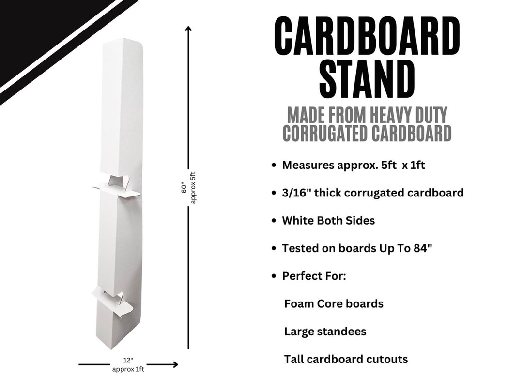 CARDBOARD STAND for Foam Board and Card Board Props and Cutouts. Keeps ...