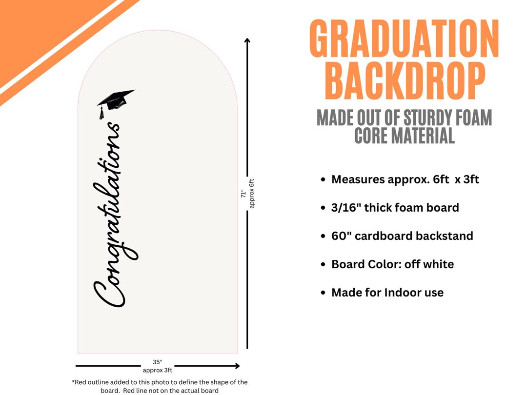 Graduation Background Board. This Foam Core Curved Board Can Be ...