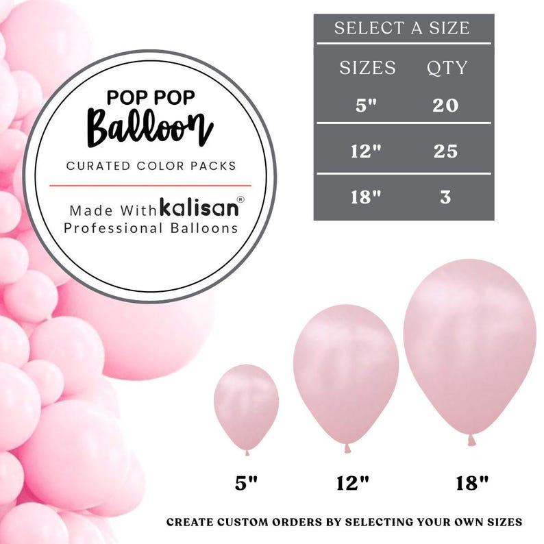 Macaron Pink Kalisan Balloons - Etsy