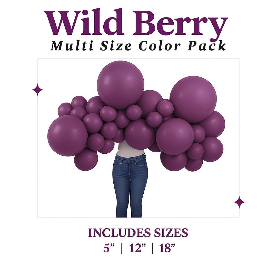 Wild Berry Balloons – 5”, 12”, 18” Pack - Etsy