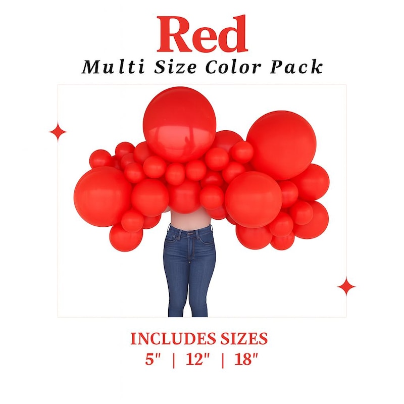 Red Balloons Arch Kit - Etsy
