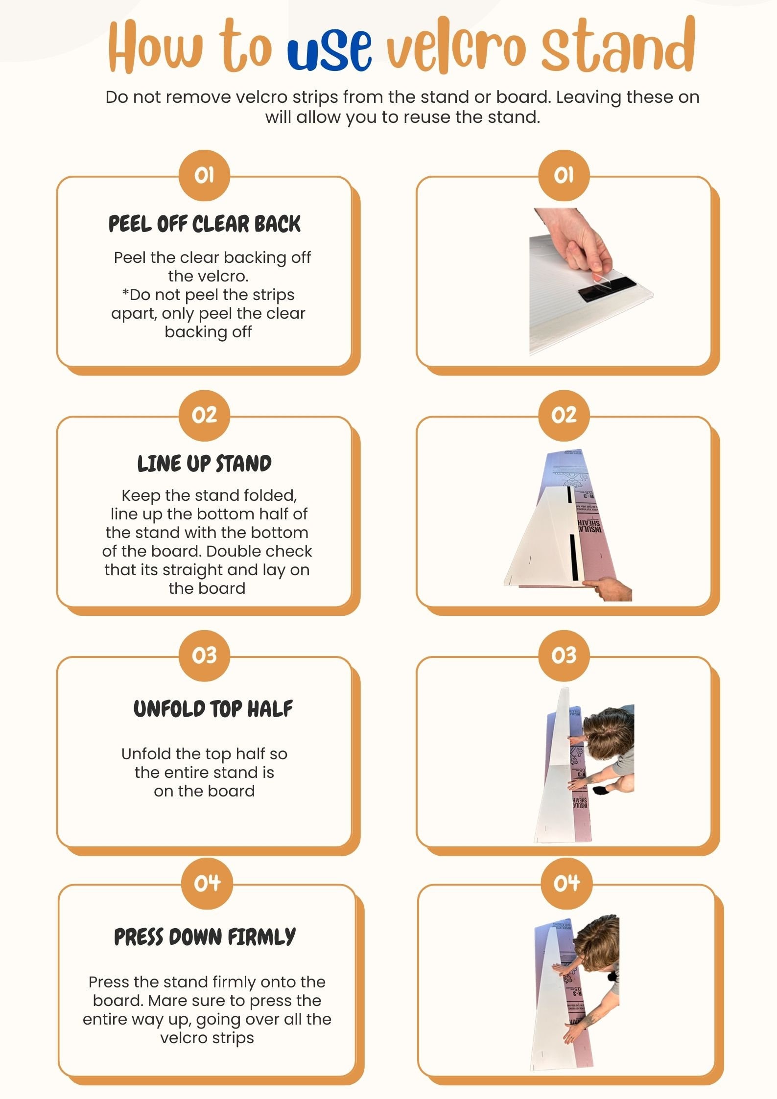 COREX Plastic Stand *STAND ONLY* 60" Plastic Stand With a Velcro Option ...