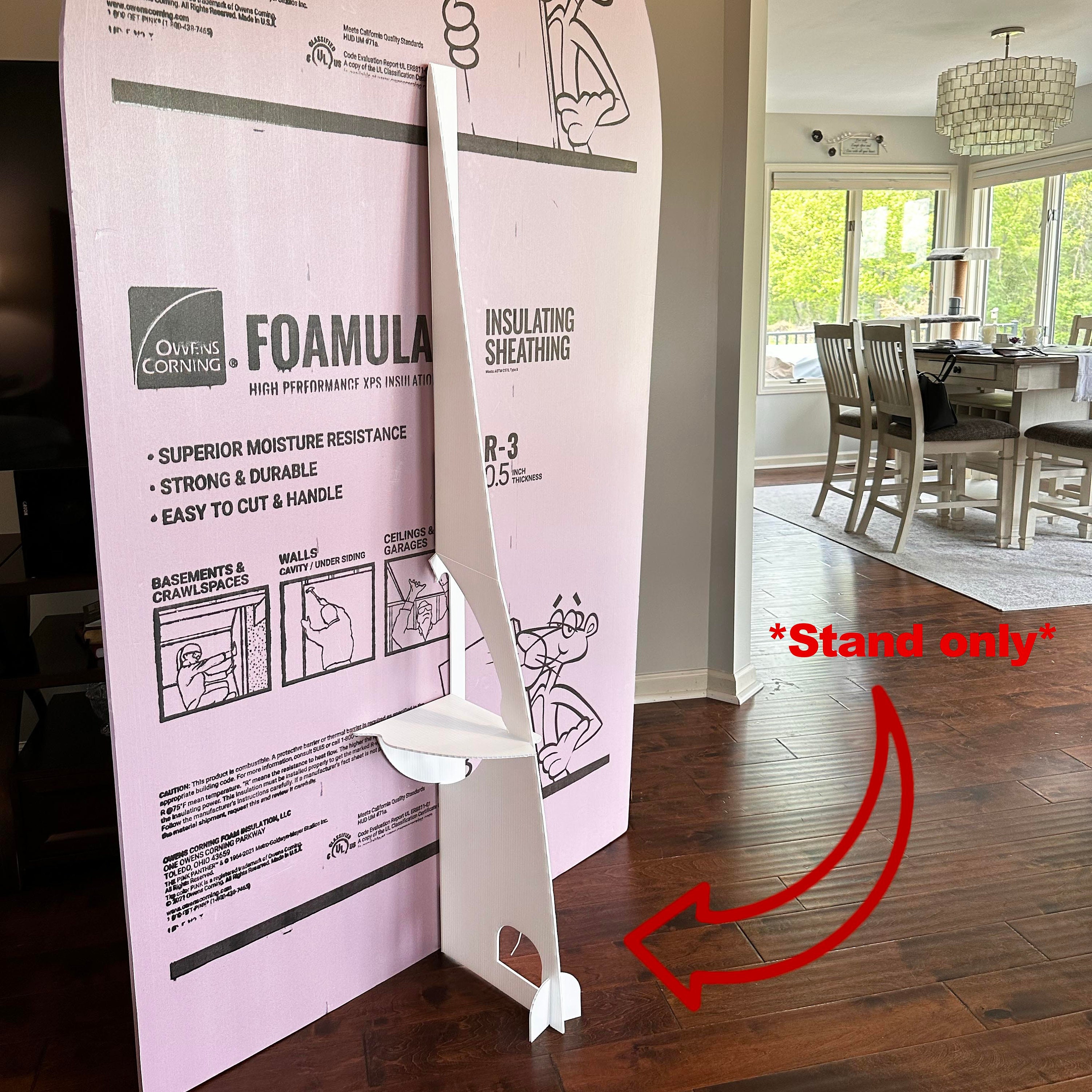 COREX Plastic Stand *STAND ONLY* 60" Plastic Stand With a Velcro Option ...