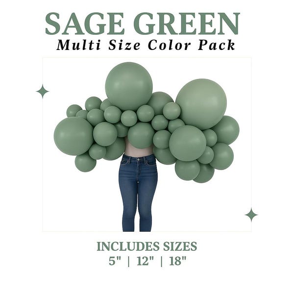 Sage Balloon Garland - Etsy