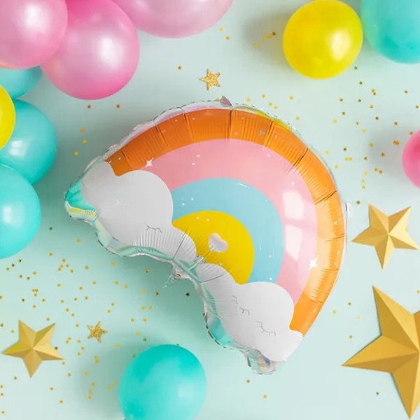 Rainbow Balloons - Etsy