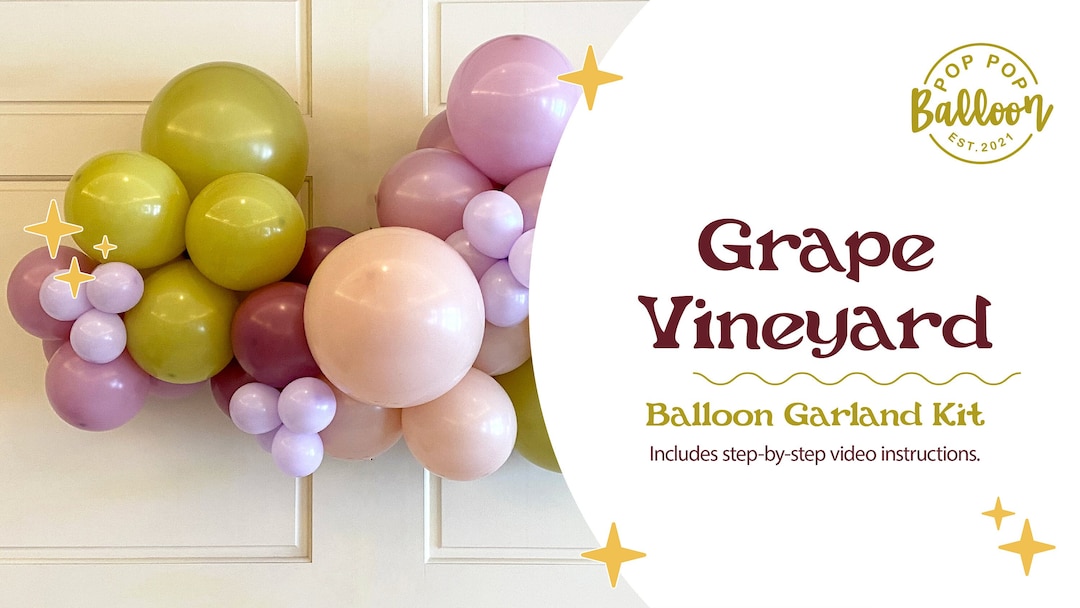Grape Vineyard Balloon Garland - Etsy