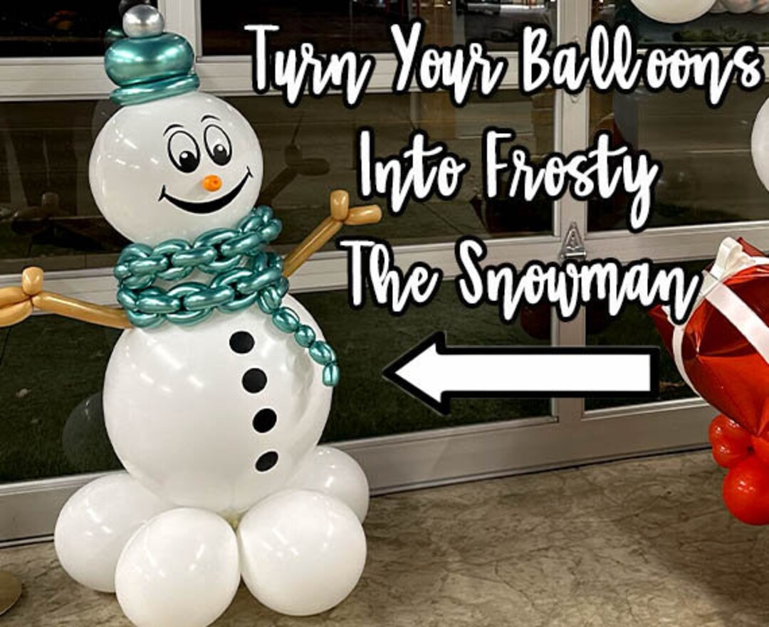 Frosty the Snowman Vinyl Decal Set, DIY Balloon Decorations - Etsy