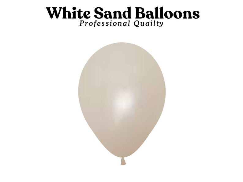 White Sand Kalisan Balloons - Etsy
