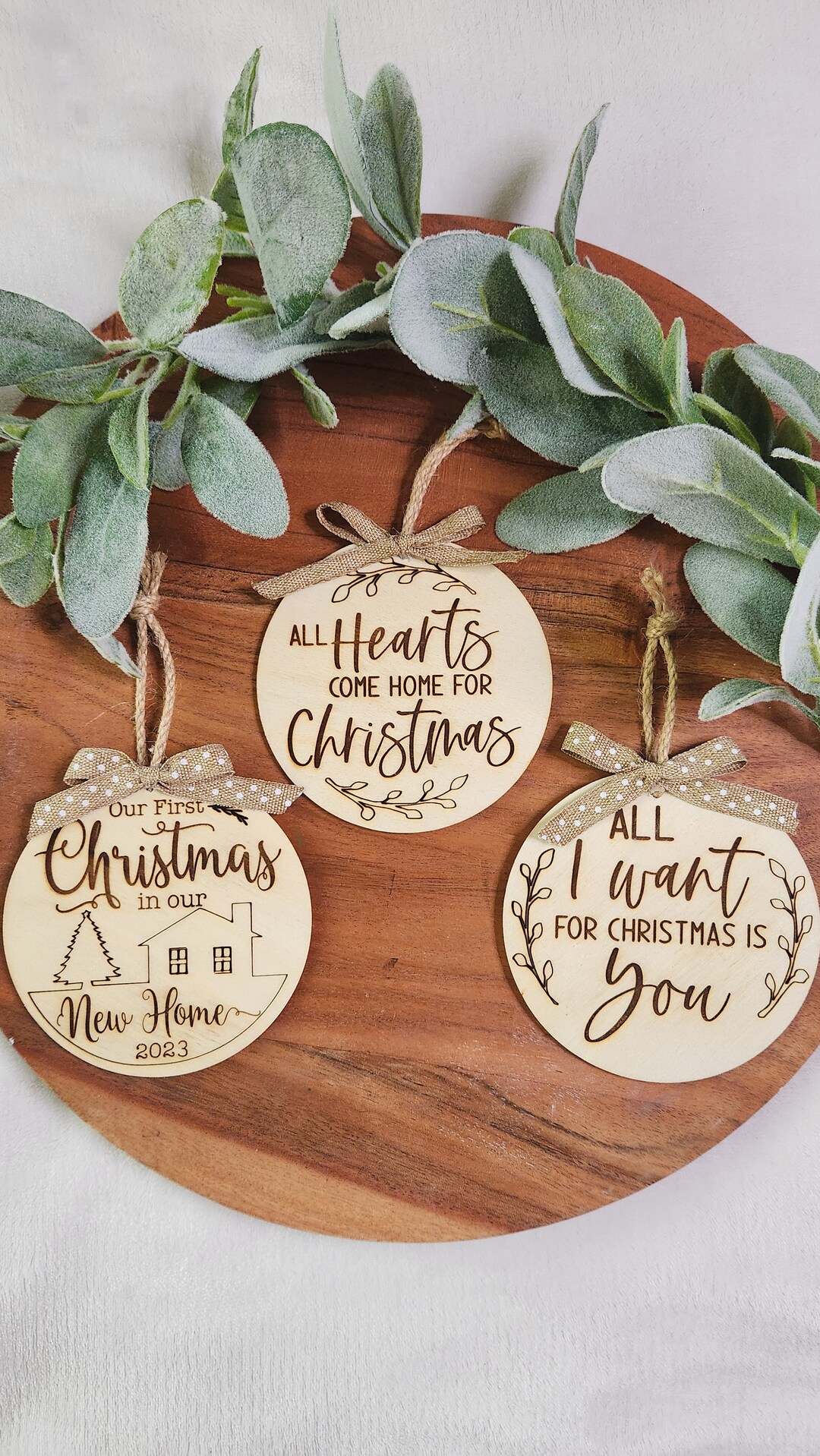 Merry First Christmas Married, Engaged Home and Baby Ornament - Etsy