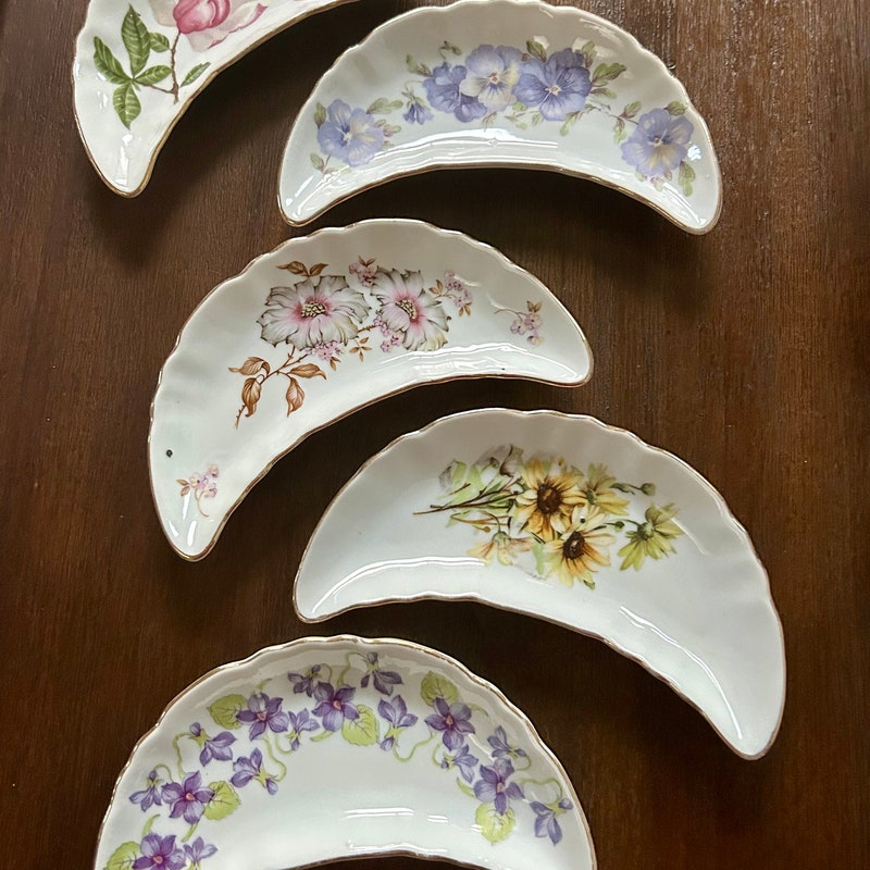 Crescent Plates - Etsy