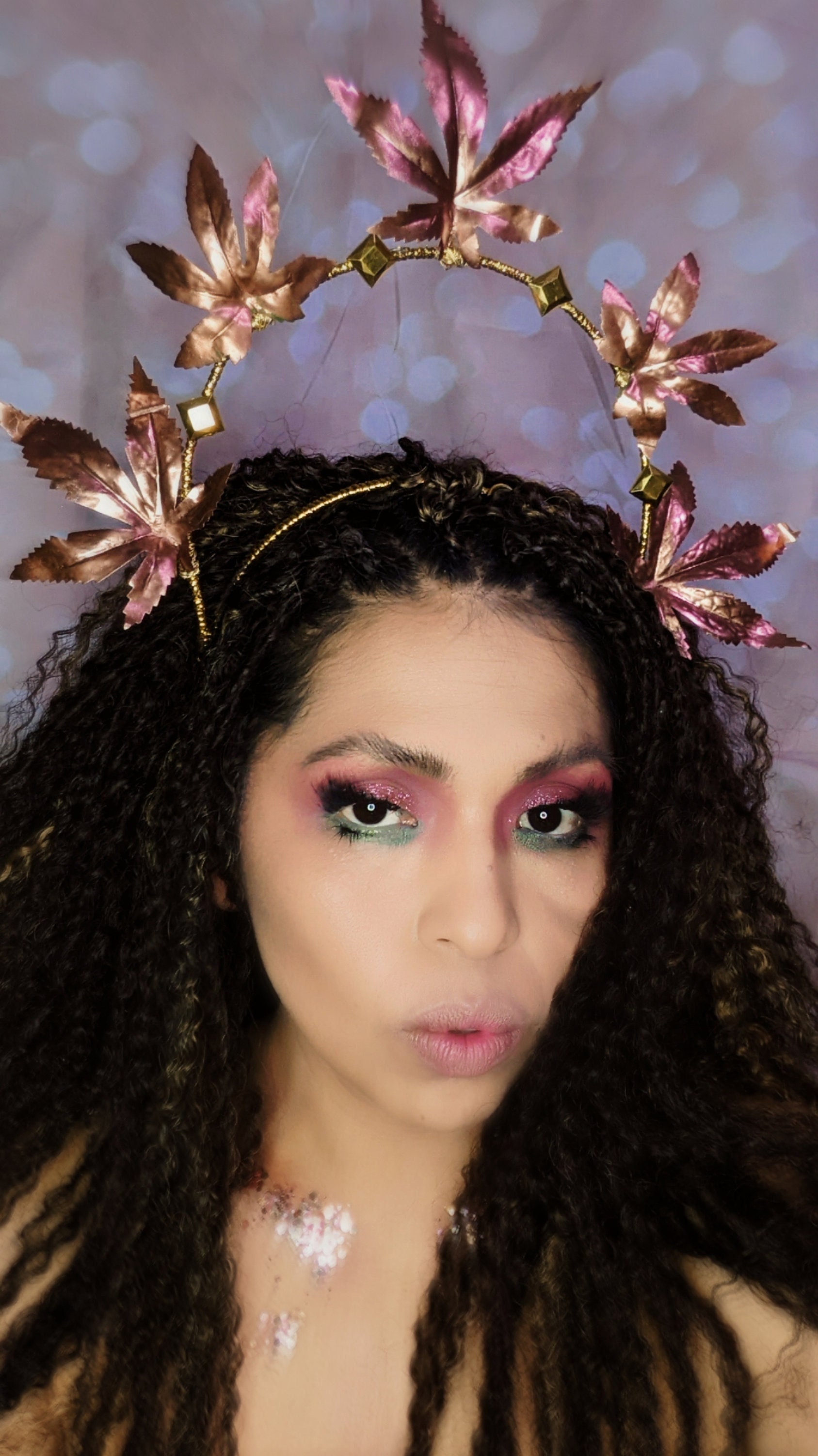 Marijuana Leaf Headpiece Cannabis Crown cannacrown Call Me - Etsy