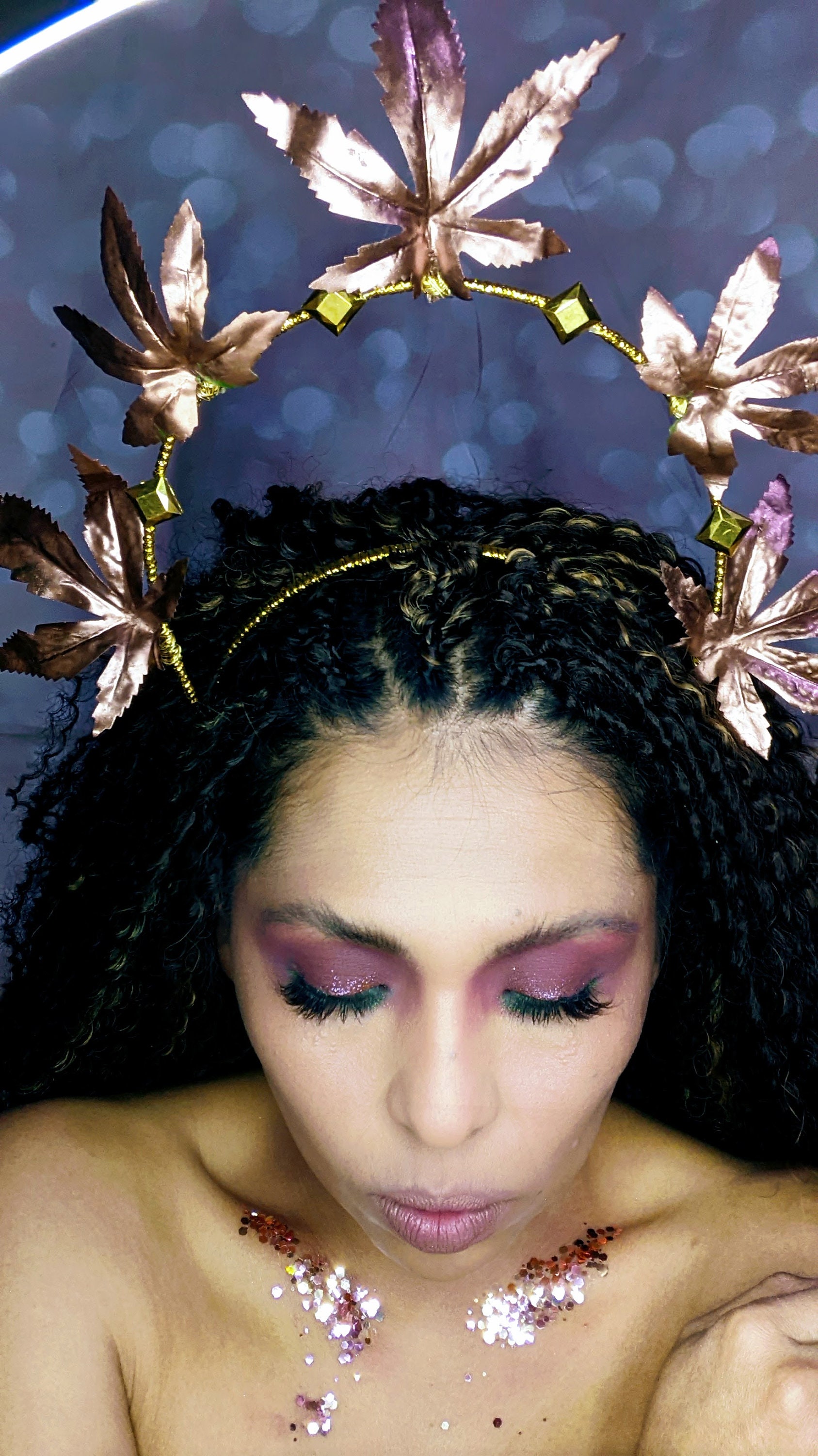 Marijuana Leaf Headpiece Cannabis Crown cannacrown Call Me - Etsy