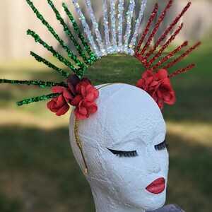 Mexican Flag Headpiece/ Mexican Themed Party Headband/ Fiestas Patrias ...