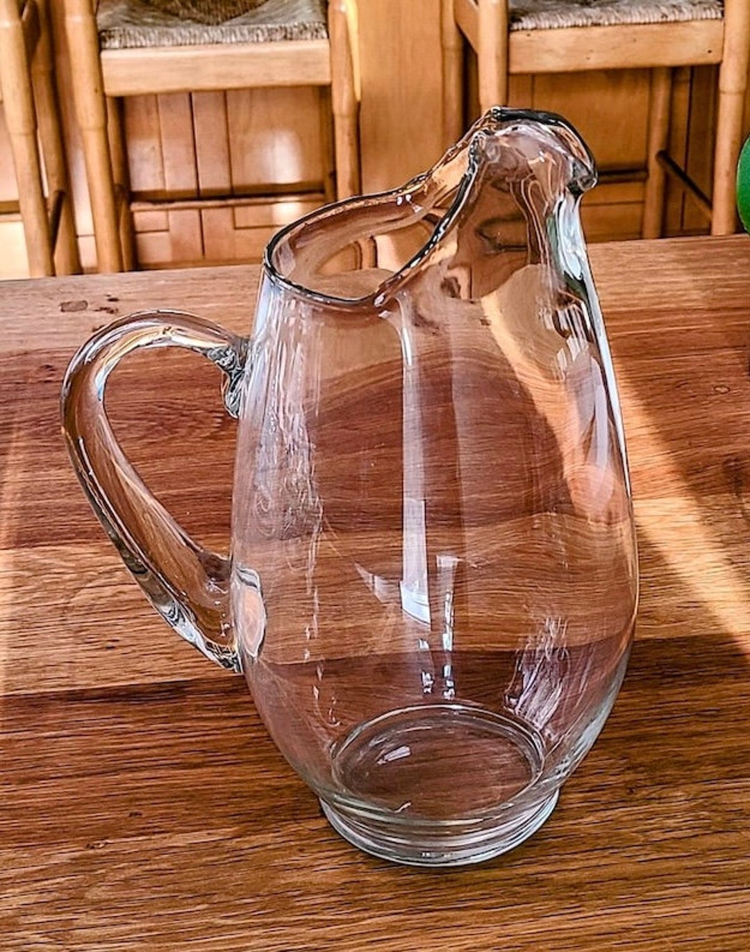 Vintage Collectible Large MCM Pitcher Holds 10 Cup Crystal Glassware - Etsy