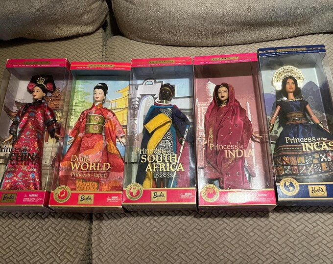 Vintage 1998 Barbie “dolls of the World” Including the Incas, India ...