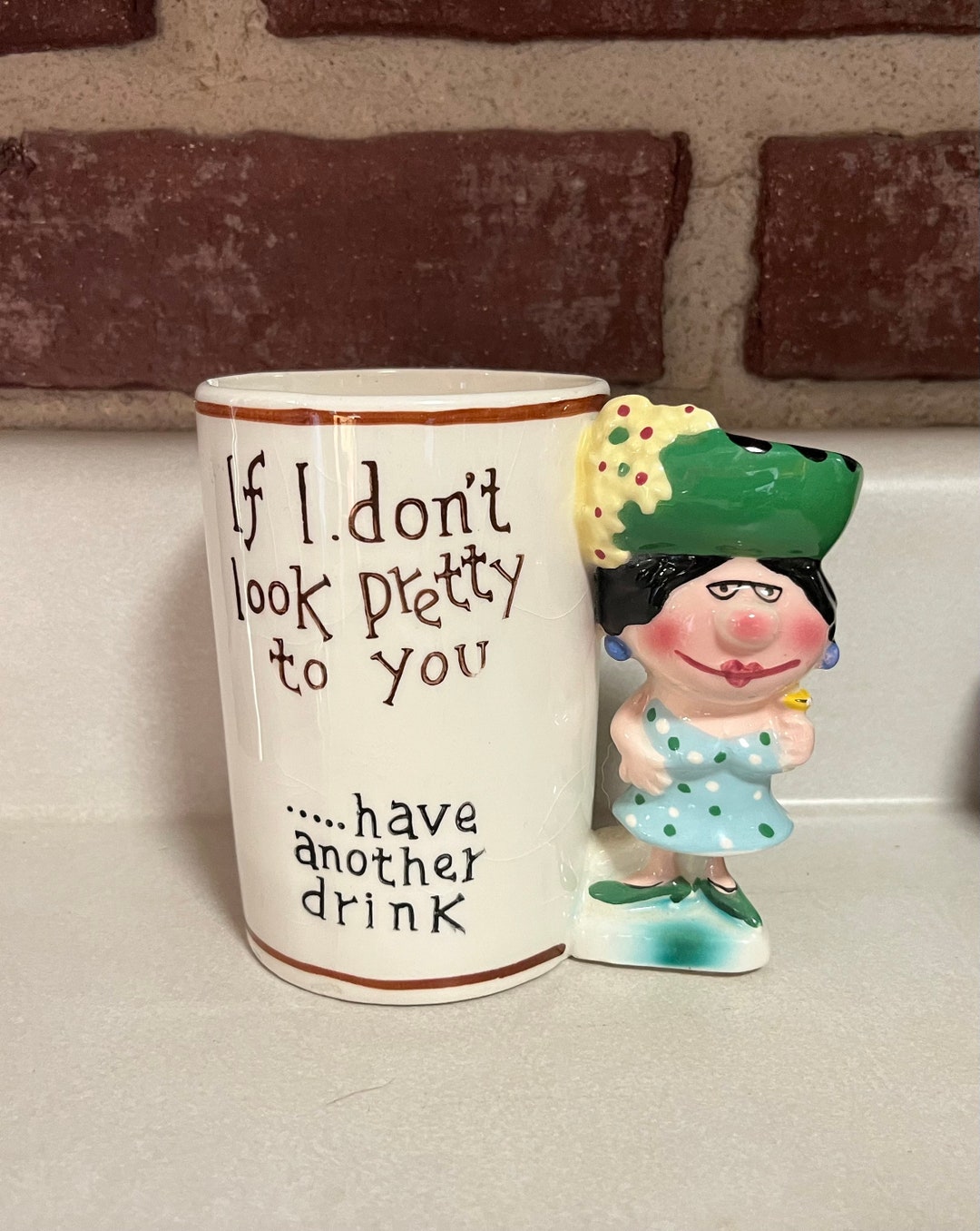 Vintage Collectible Enesco Japan 1950s Ceramic Humorous Coffee/beer Mug ...
