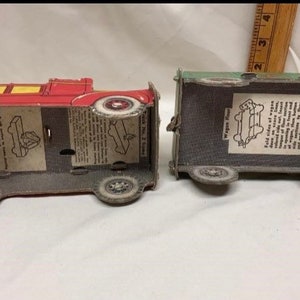 Vintage Built Rite Cardboard Toy Farm Vehicle Lot - Pickup, Tractor ...
