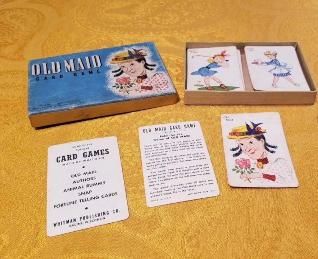 Vintage Collectible Old Maid Card Game Whitman Publishing Co #2996 With Instructions - Etsy