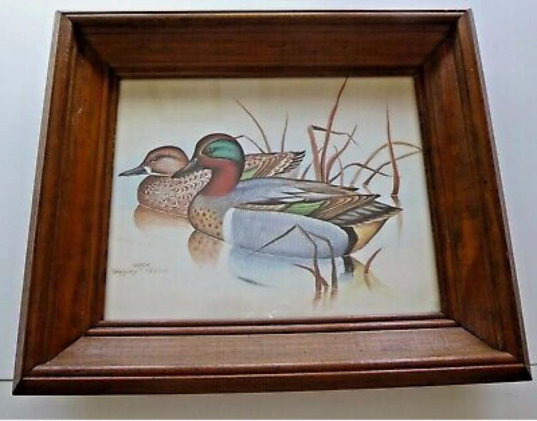 Vintage Collectible Gregory F Messier Mallard Ducks Framed Print - Etsy