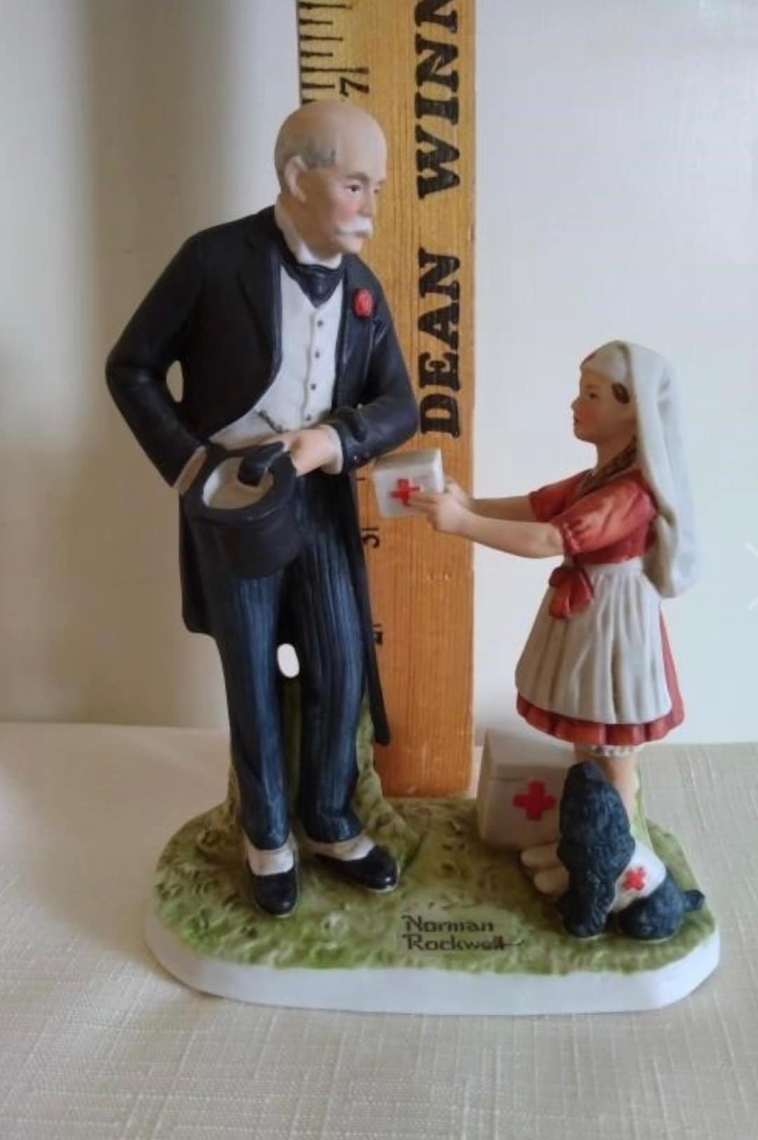 Vintage RARE Collectible Norman Rockwell 1986 Red Cross Figurine - Etsy