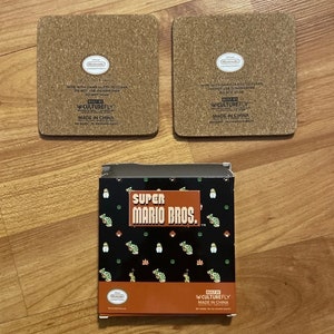 Culturefly Super Mario Bros Brothers NES Coaster Set of 2 - New - Etsy