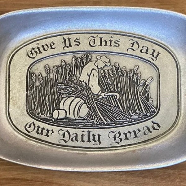 Give Us This Day Our Daily Bread Vintage Plate - Etsy
