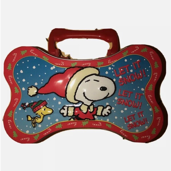 Vintage Snoopy Tin - Etsy