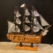 Vintage Wooden HMS Bounty Model Ship With Sails and Rigging - Etsy