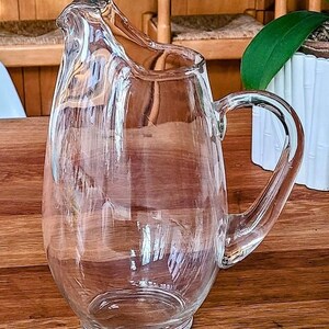 Vintage Collectible Large MCM Pitcher Holds 10 Cup Crystal Glassware - Etsy