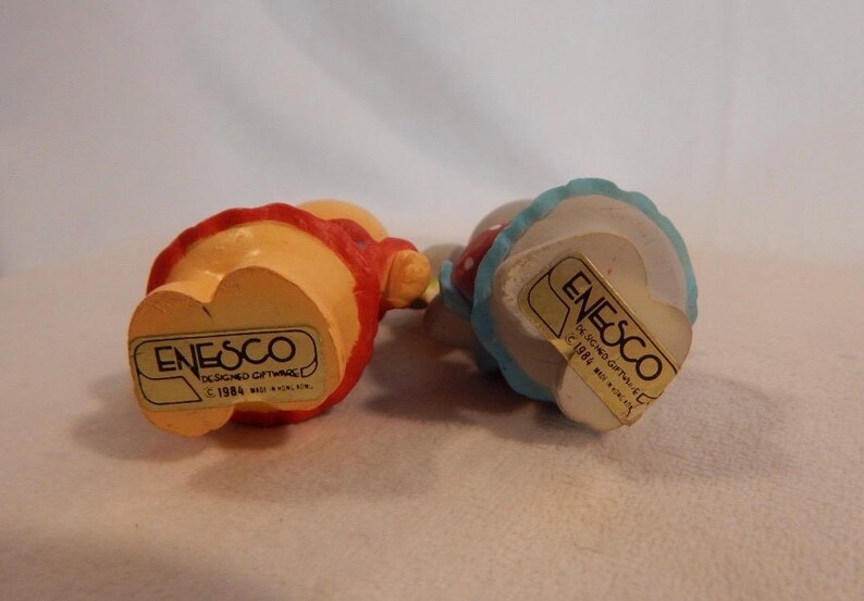 Vintage Miniature Enesco 1984 Figurines - Cake Toppers Cat & Mouse - Etsy