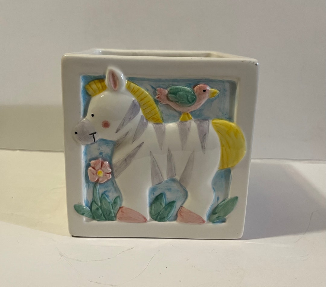 Vintage Collectible 1960s Napco Japan ABC Zebra Ceramic Planter - Etsy
